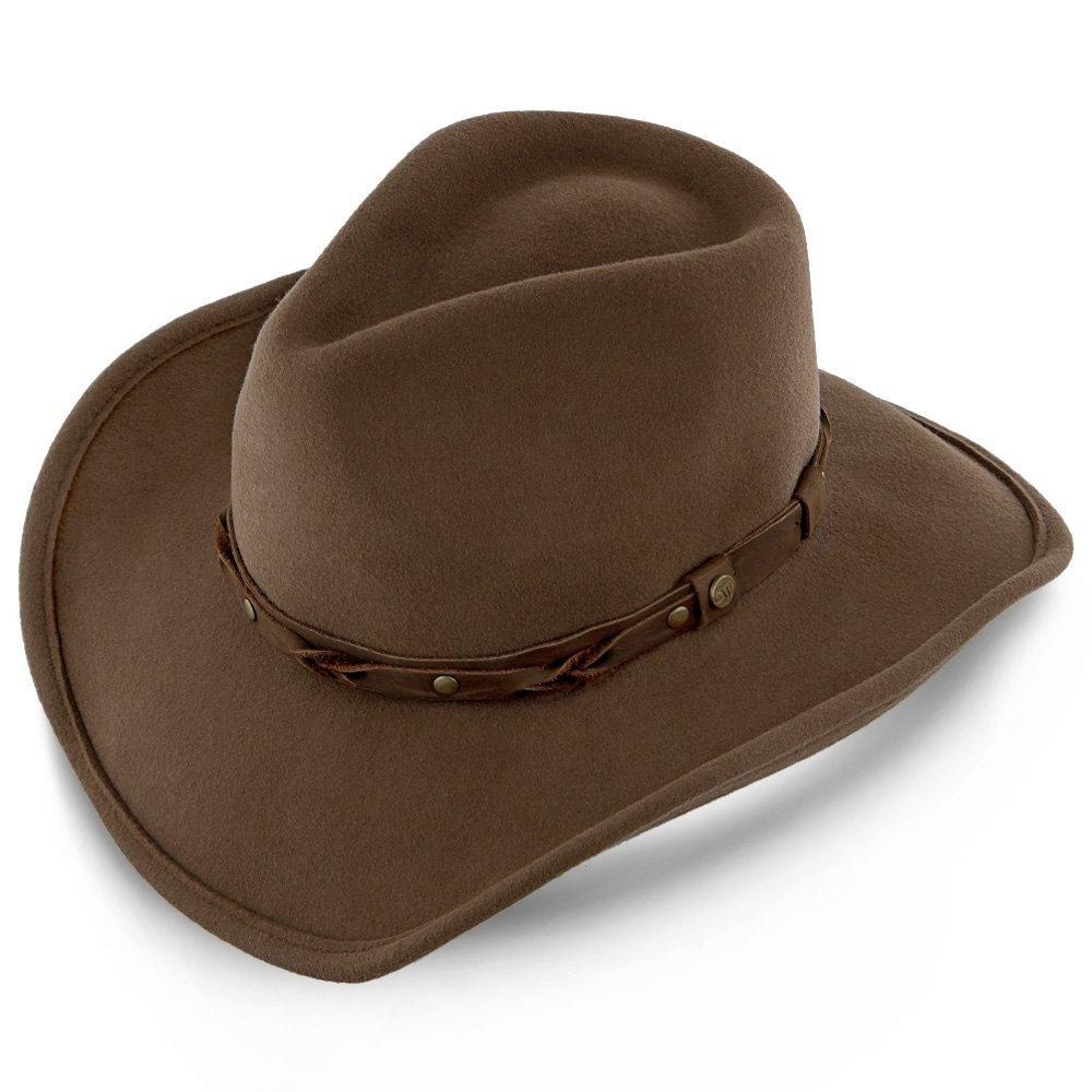 Mens Shetland Walrus Shapeable Wool Felt Cowboy Hat – Walrus Hats