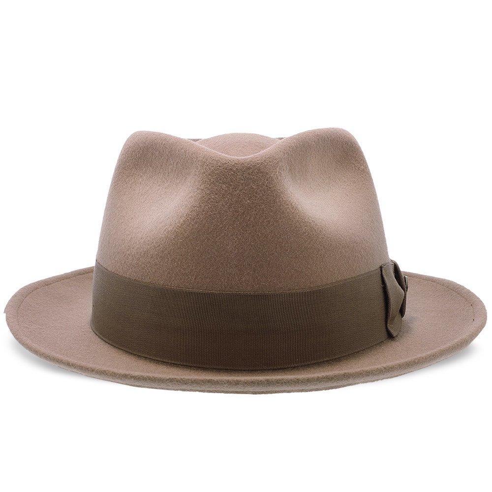 Mens Walrus Compass Diamond Crown Wool Felt Fedora Hat – Walrus Hats