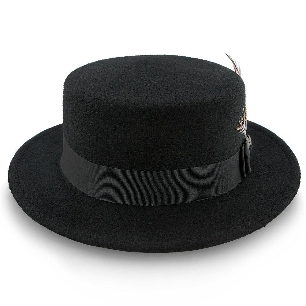 Whistler Walrus Hats Black Wool Felt Pork Pie Hat